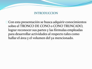 Tronco de cono | PPTX