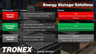 Tronex company profile | PDF