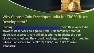 Tron Token Development Company - Coin Developer India | PPTX