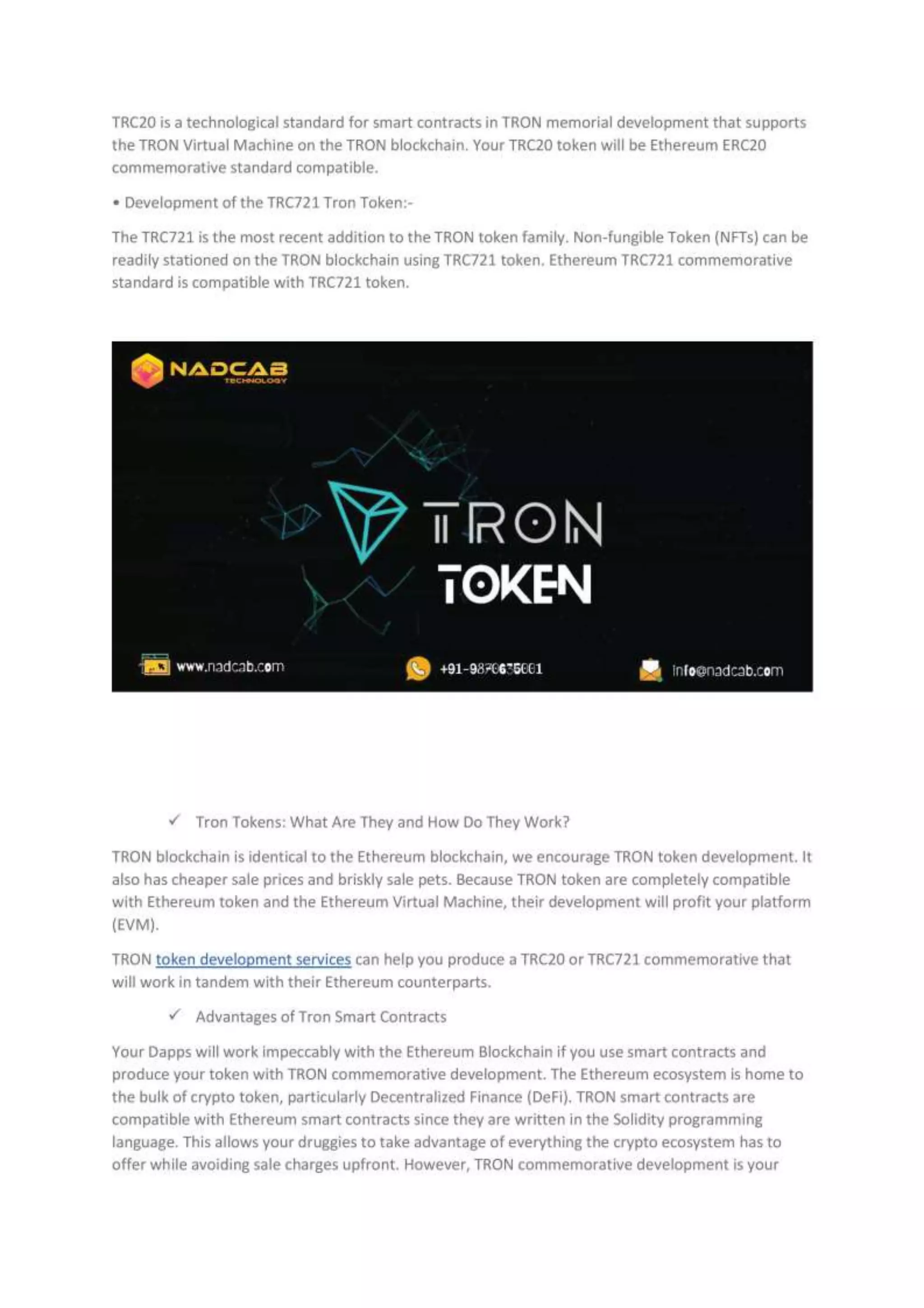 TRON TOKEN DEVELOPMENT | PPT