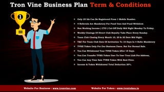 Tronvine Plan | PDF