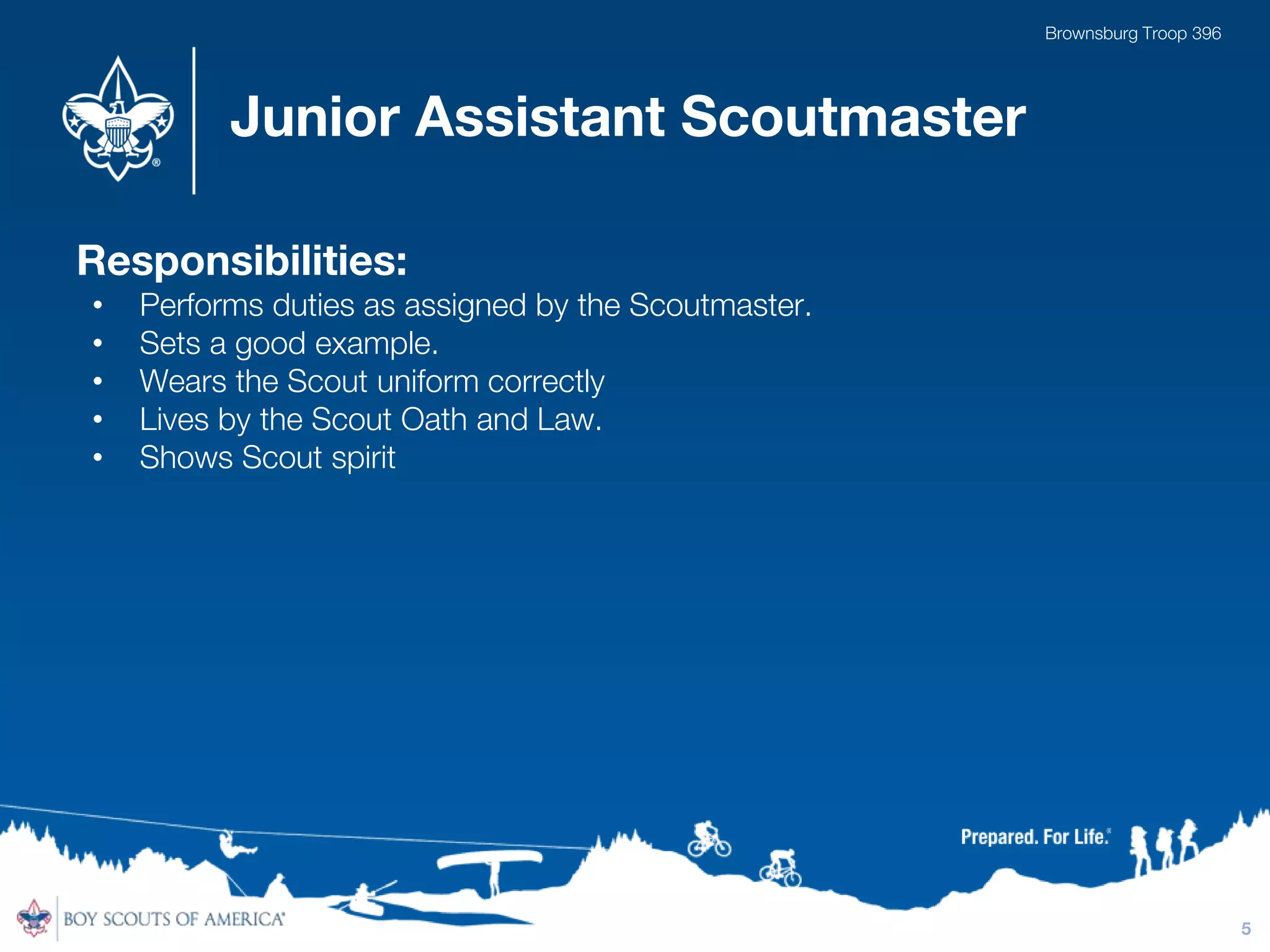 Troop appointed youth positions | PPTX