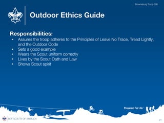 Troop appointed youth positions | PPTX