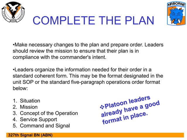 TroopLead militarycategory for human.ppt
