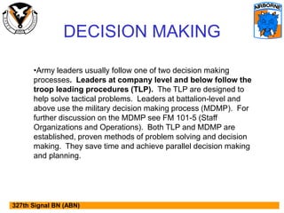 TroopLead militarycategory for human.ppt