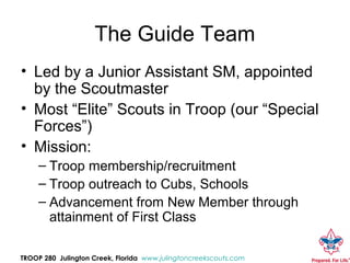 Troop leadership org chart and presentation | PPT