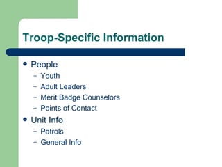 Troopmaster Overview | PPT