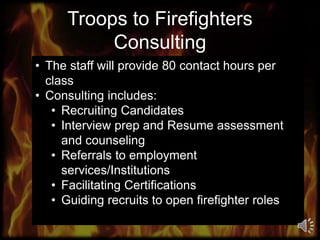 Troops to Firefighters | PPTX