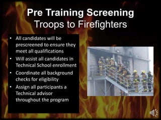 Troops to Firefighters | PPTX