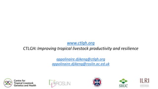 Centre for Tropical Livestock Genetics and Health (CTLGH) | PPT