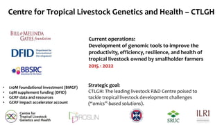 Centre for Tropical Livestock Genetics and Health (CTLGH) | PPT
