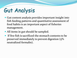 Trophic ecology of fishes,polyculture, fish food analysis and fish ...
