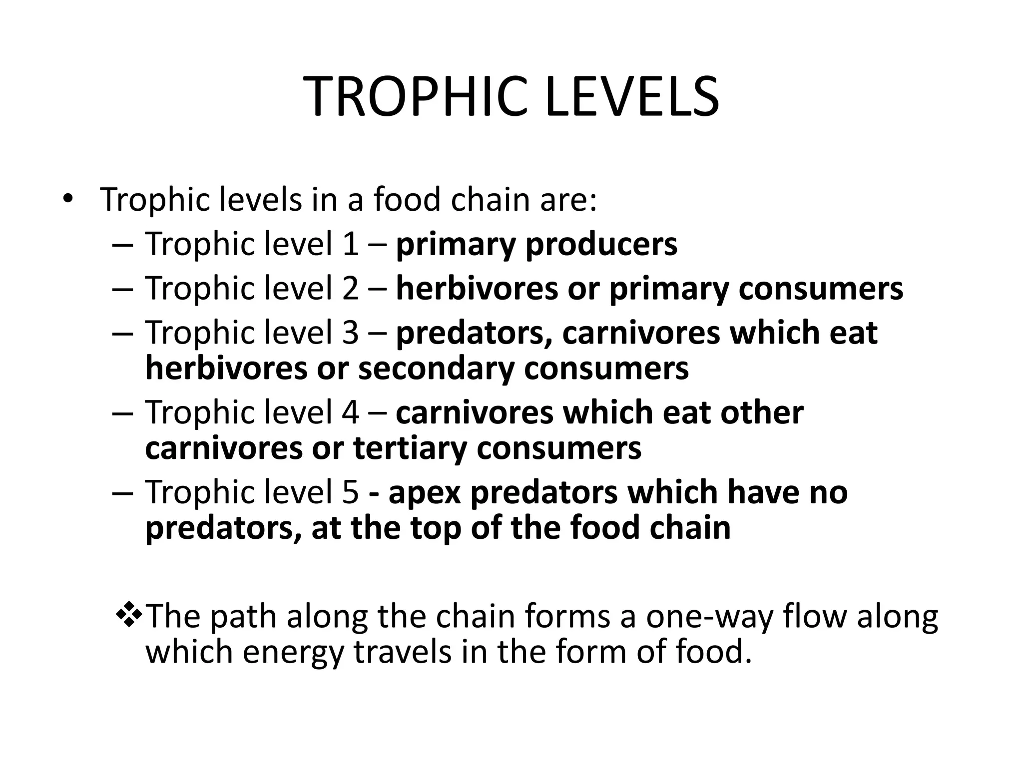 Trophic Levels | PPTX