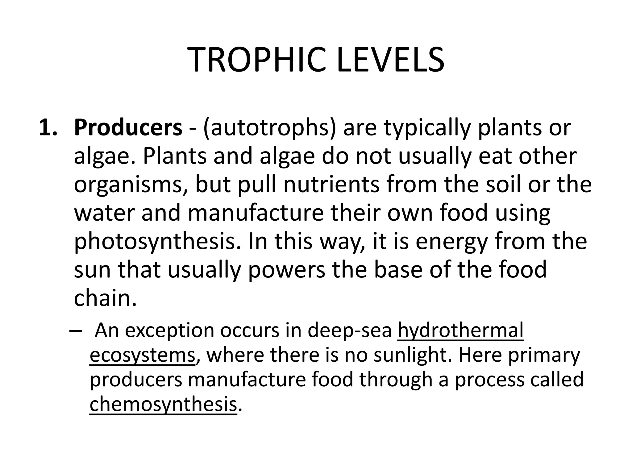 Trophic Levels | PPTX