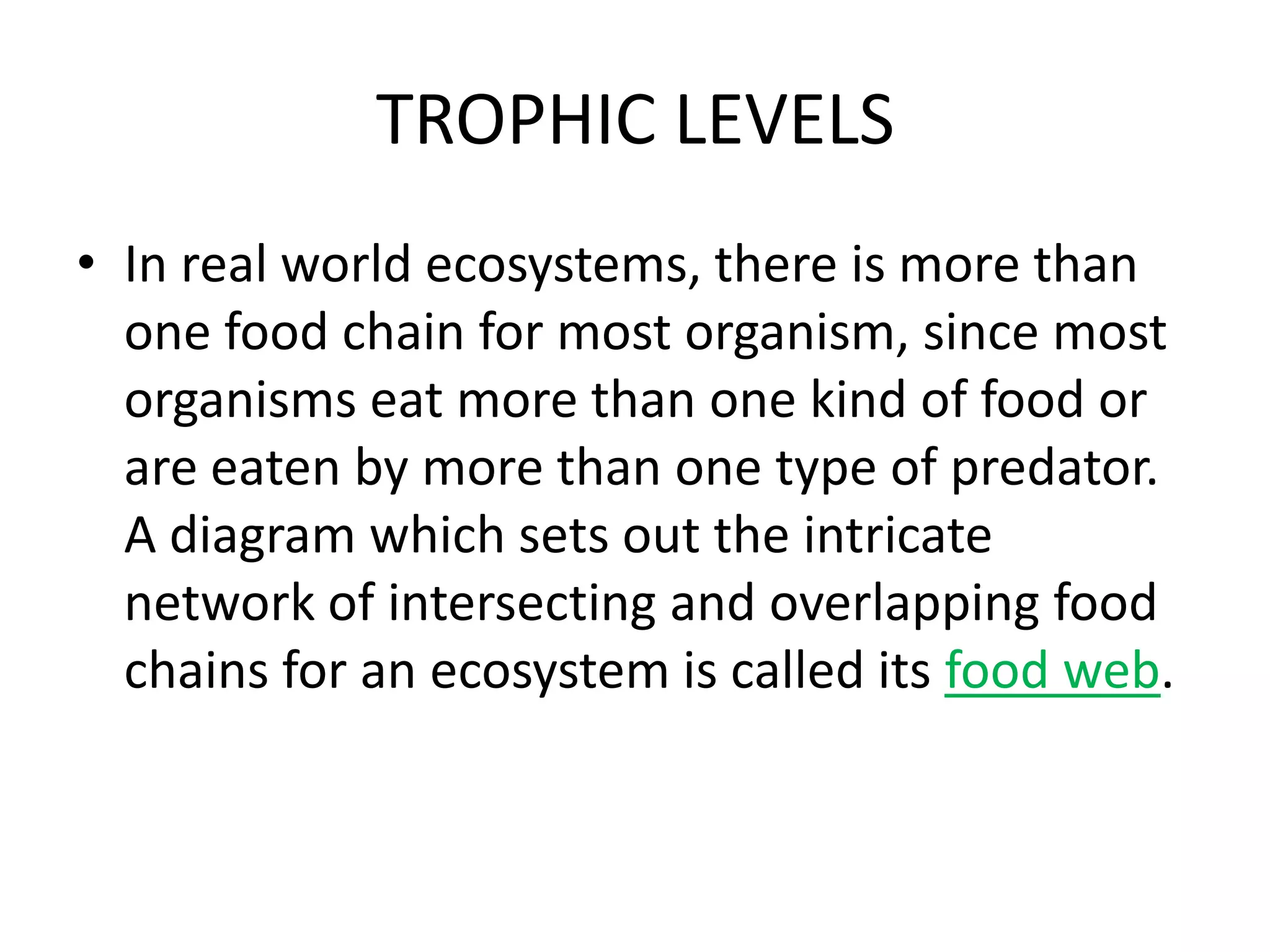 Trophic Levels | PPTX