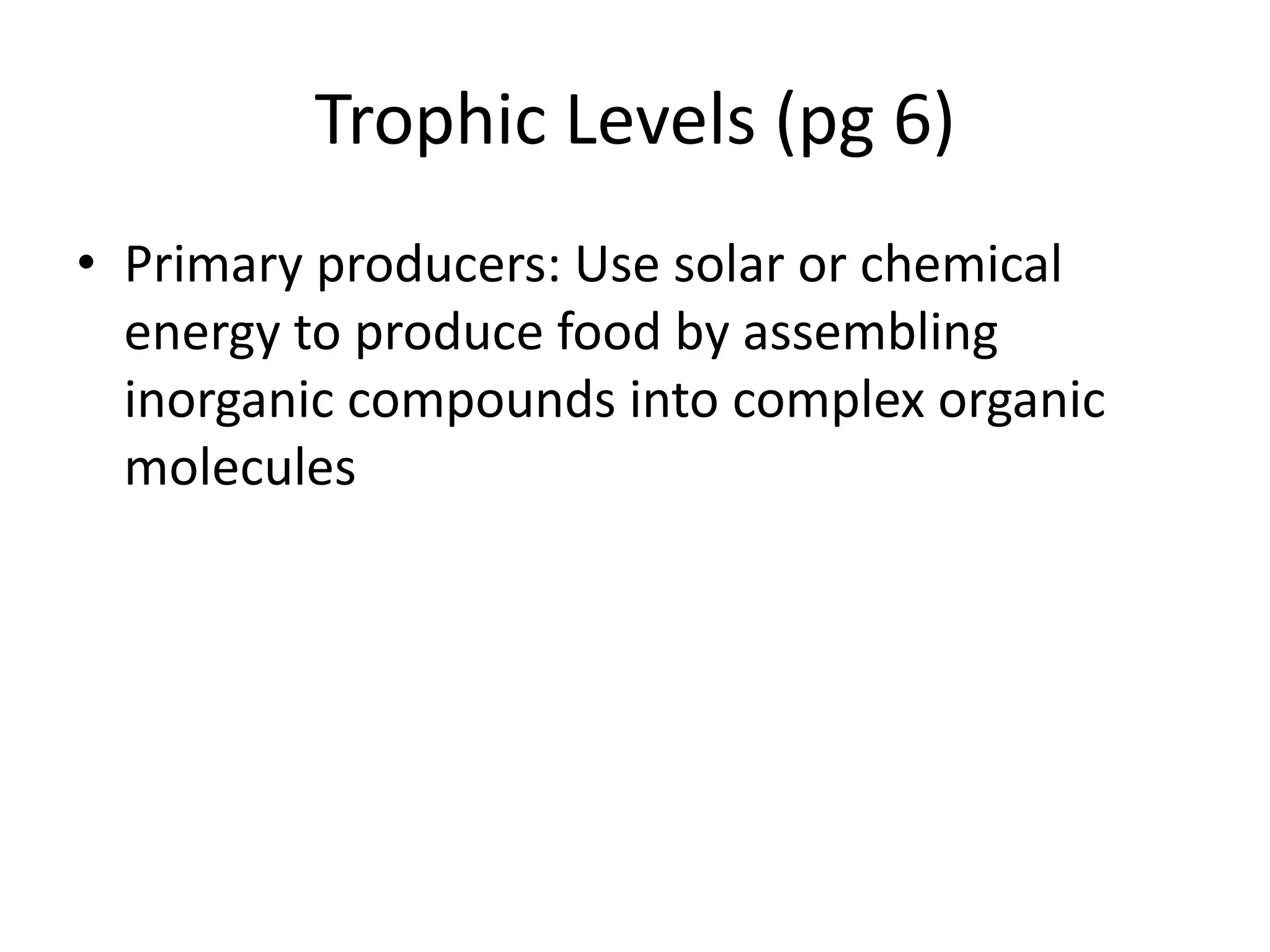 Trophic levels | PPTX