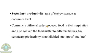 Trophic levels and energy variation with increasing trophic levels.food ...