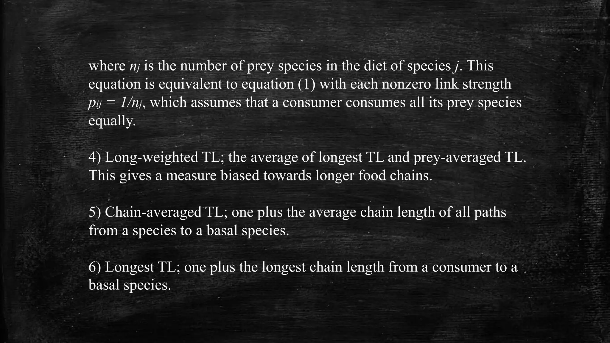 Trophic levels in complex food webs | PPTX