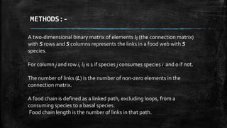 Trophic levels in complex food webs | PPTX