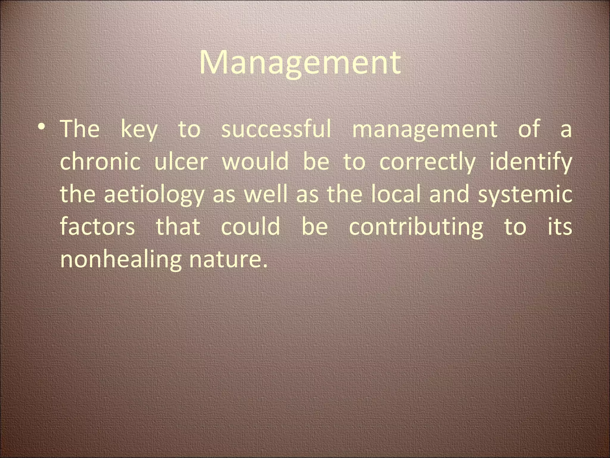 Trophic ulcers | PPT