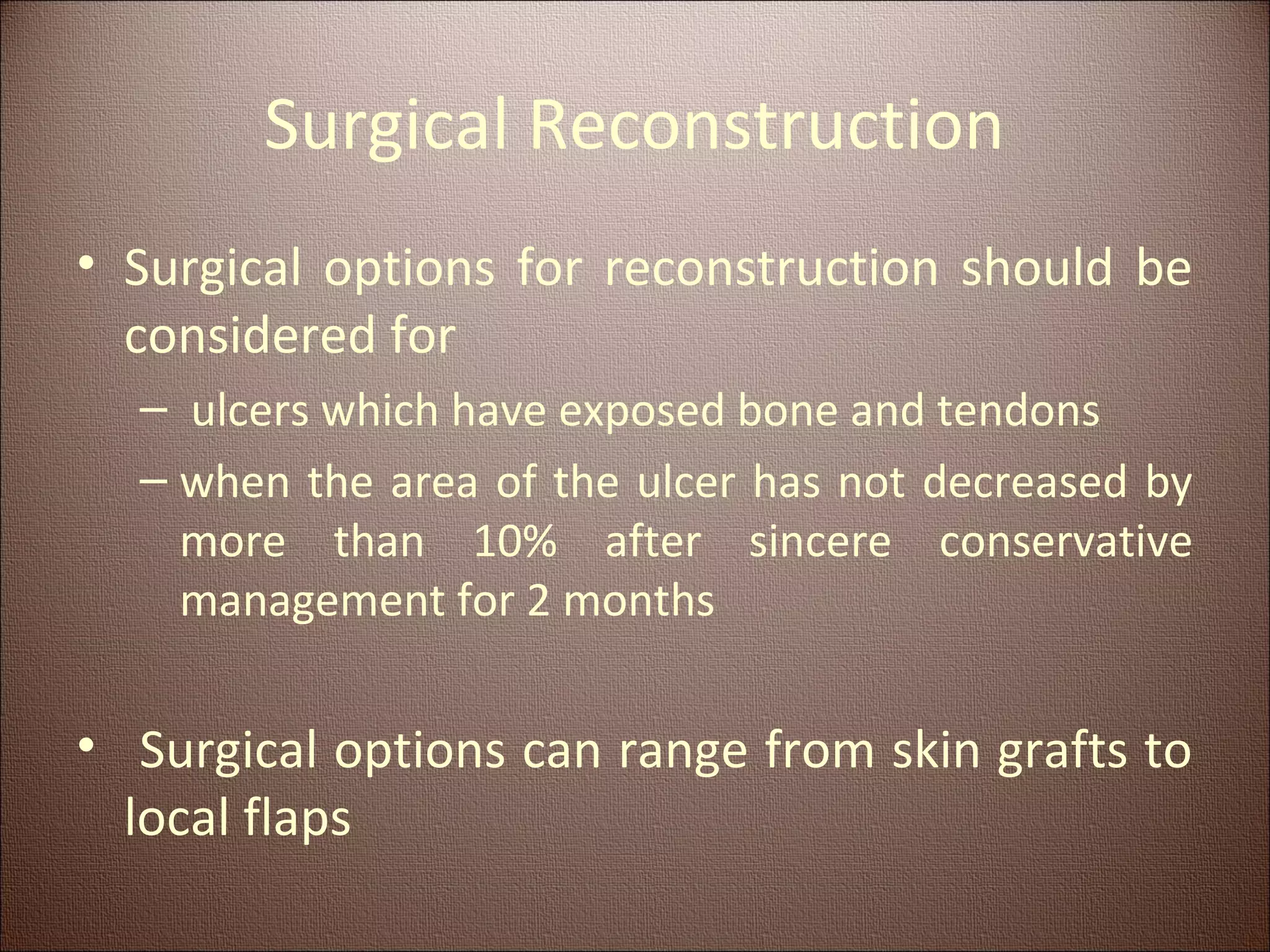 Trophic ulcers | PPT