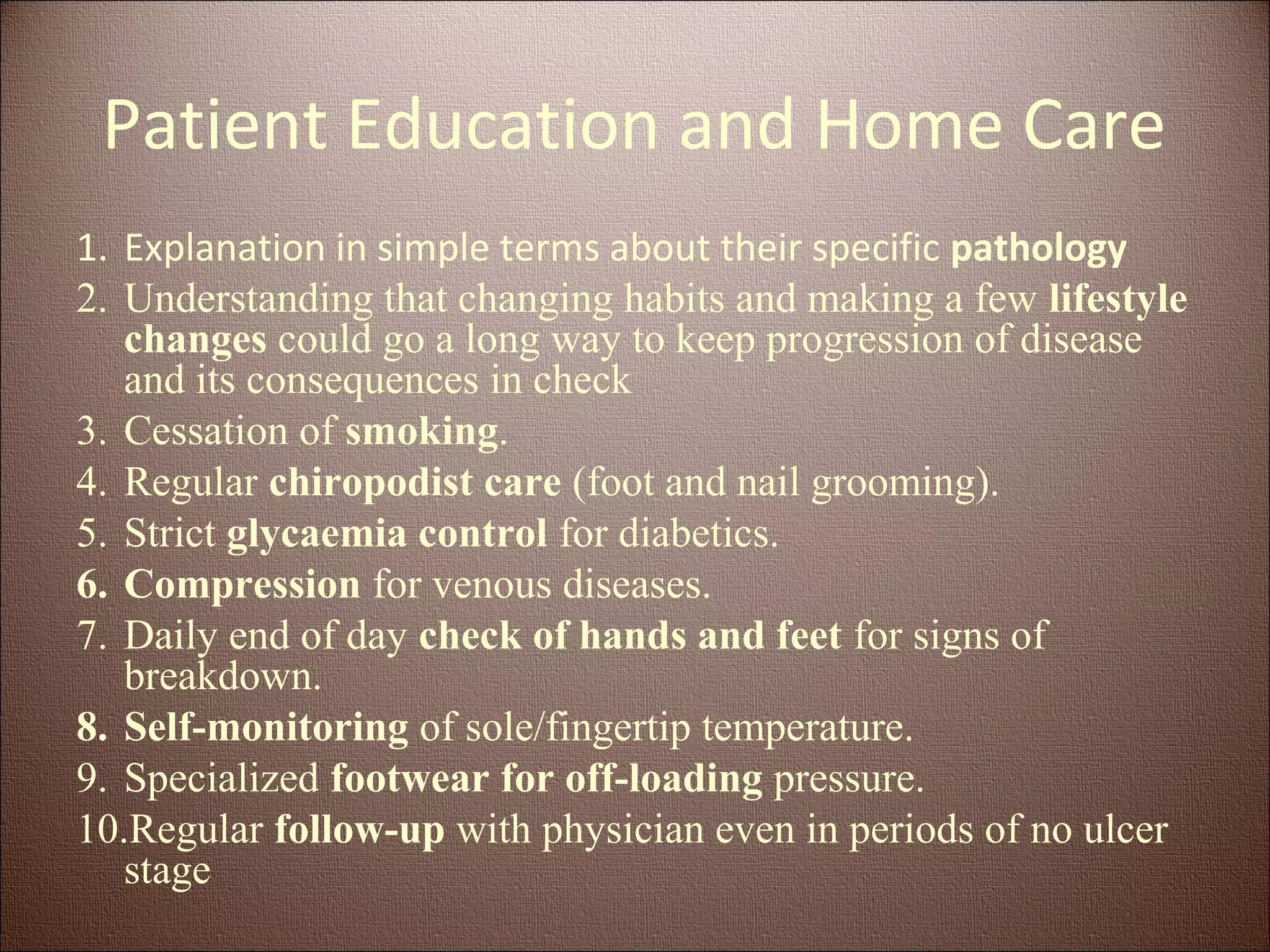 Trophic ulcers | PPT