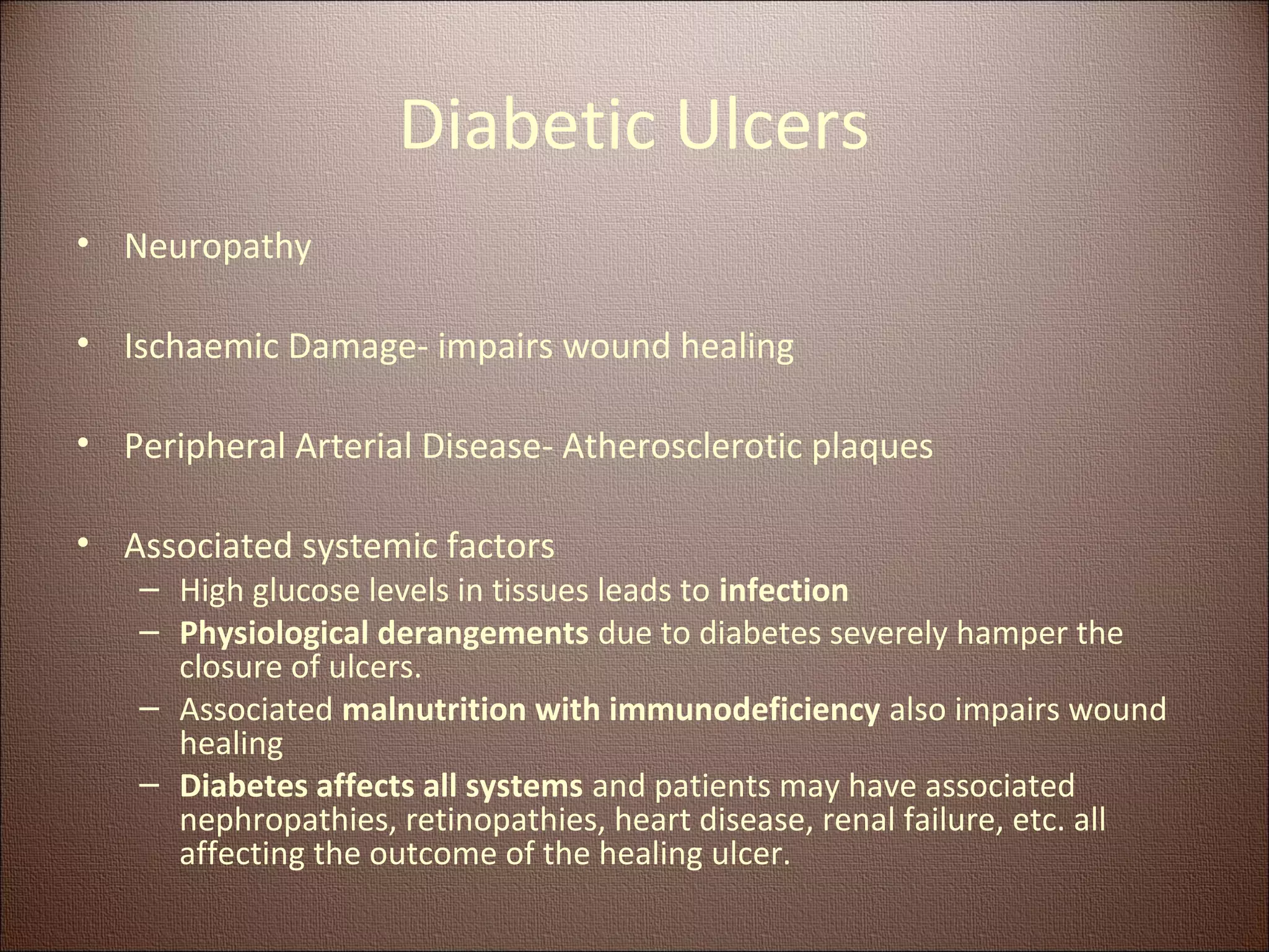 Trophic ulcers | PPT