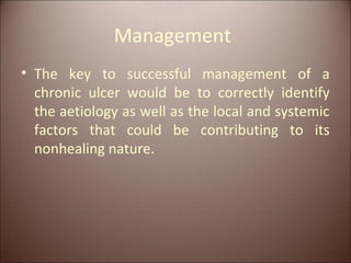 Trophic ulcers | PPT
