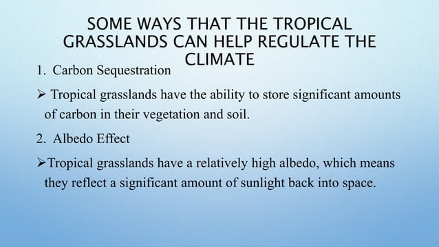 Tropical-Grasslands people and ecosystem | PPTX