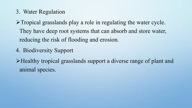 Tropical-Grasslands people and ecosystem | PPTX