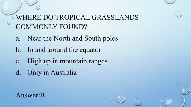 Tropical-Grasslands people and ecosystem | PPTX