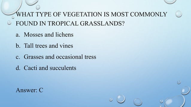 Tropical-Grasslands people and ecosystem | PPTX