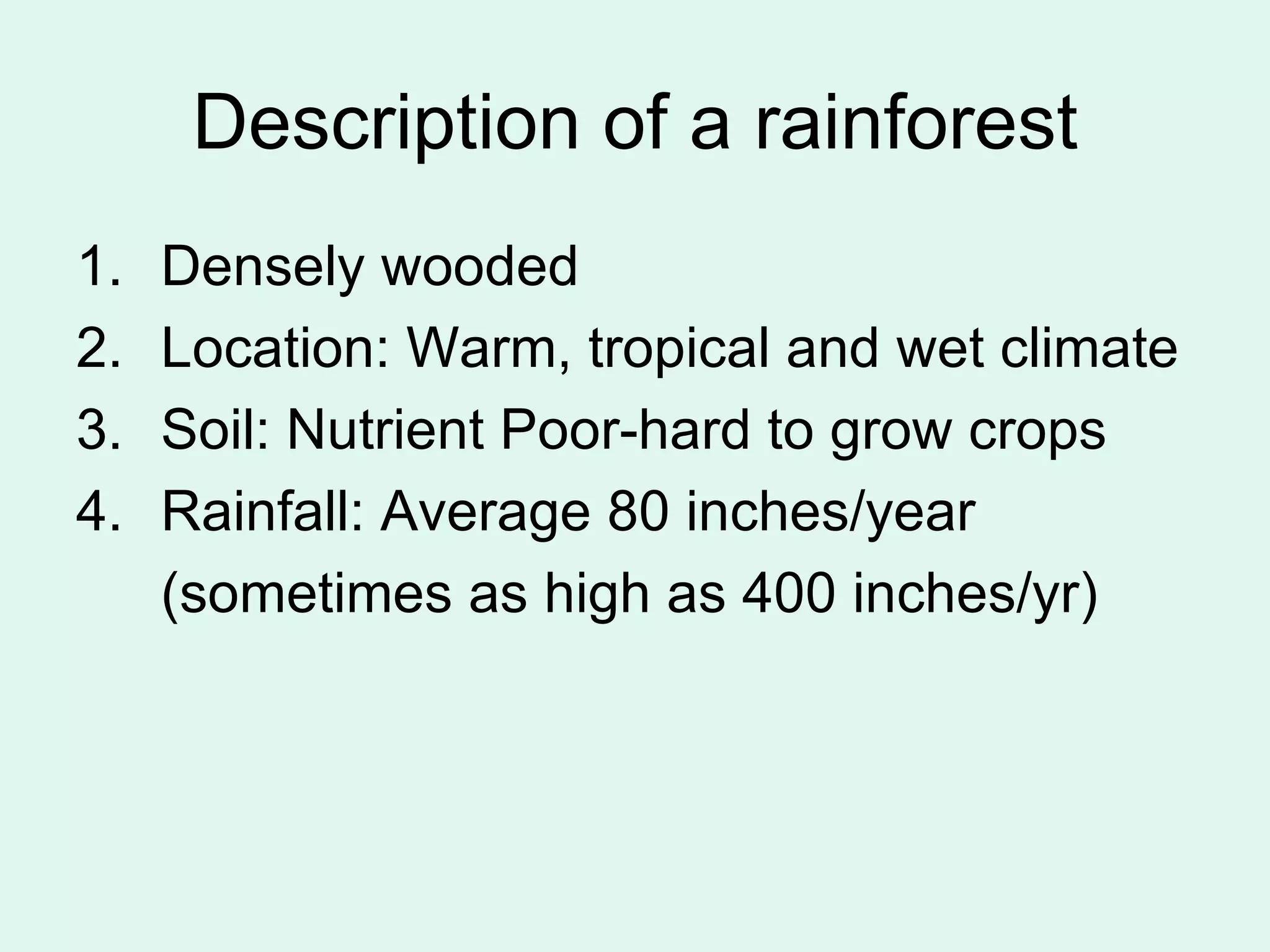 Tropical Rainforest | PPT