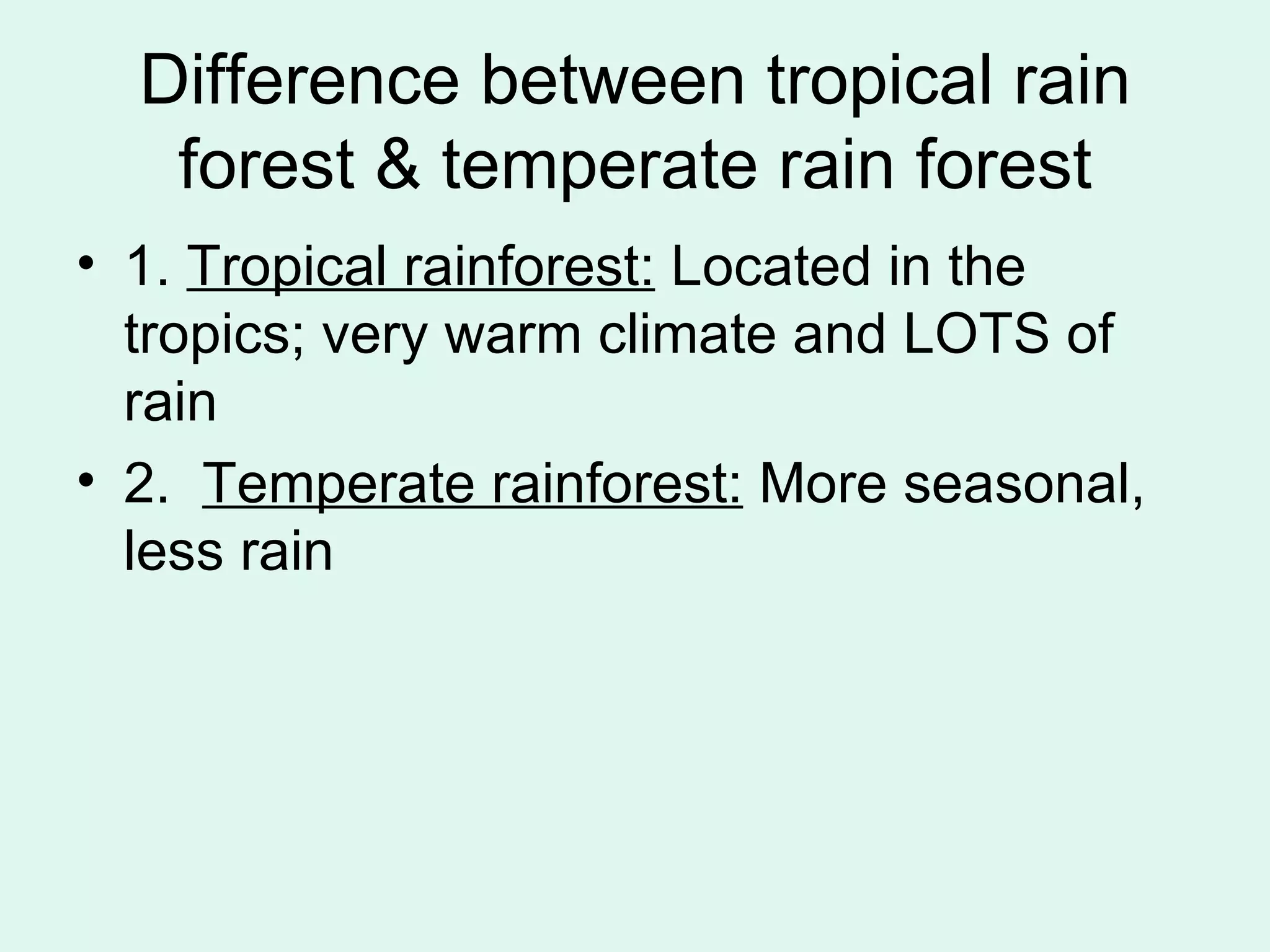 Tropical Rainforest | PPT