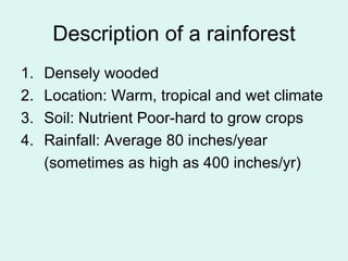 Tropical Rainforest | PPT