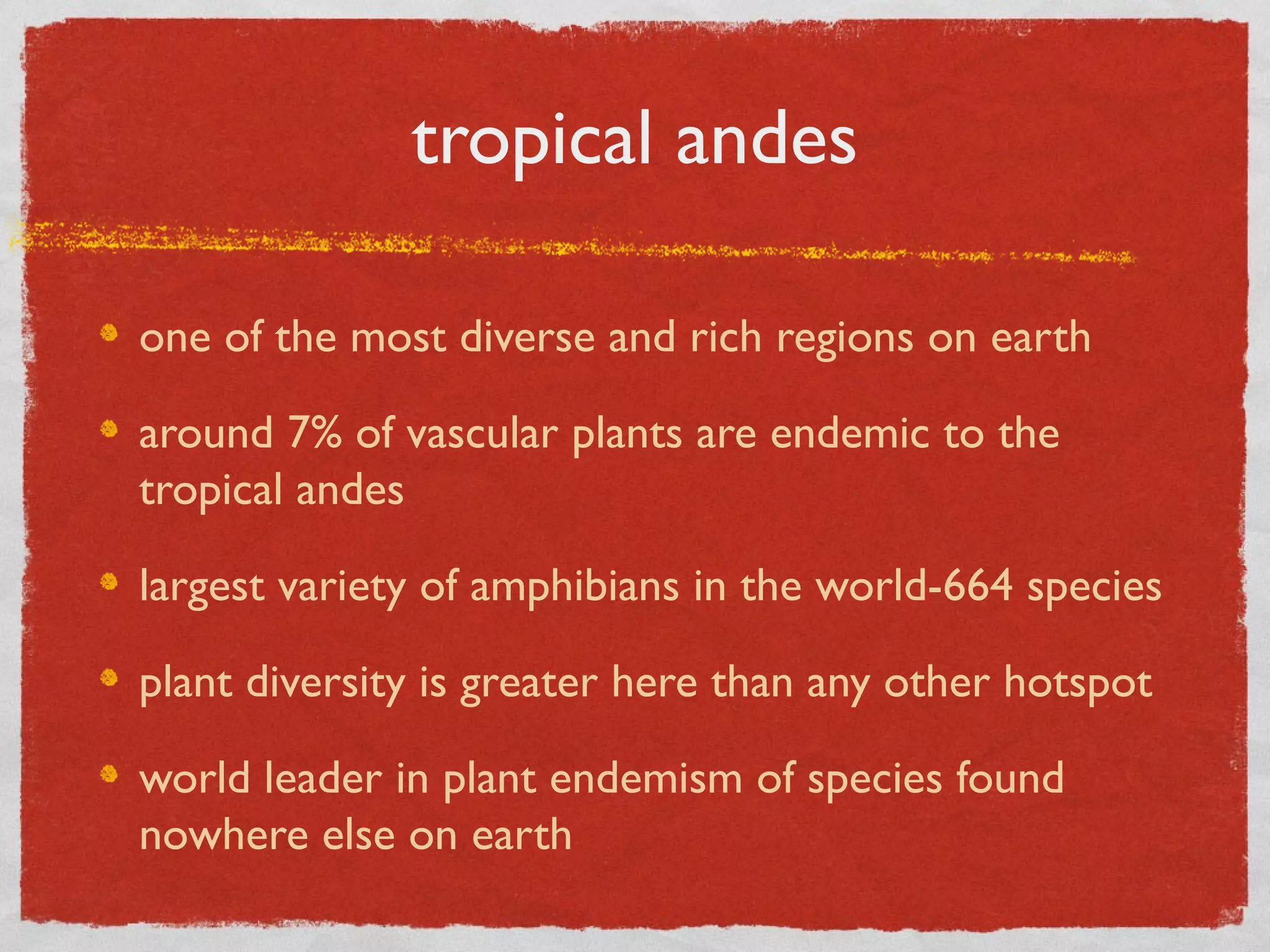 Tropical andes | PPT