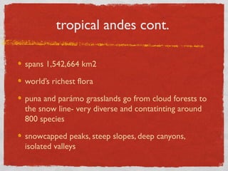 Tropical andes | PPT