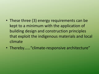 Tropical architecture | PPTX