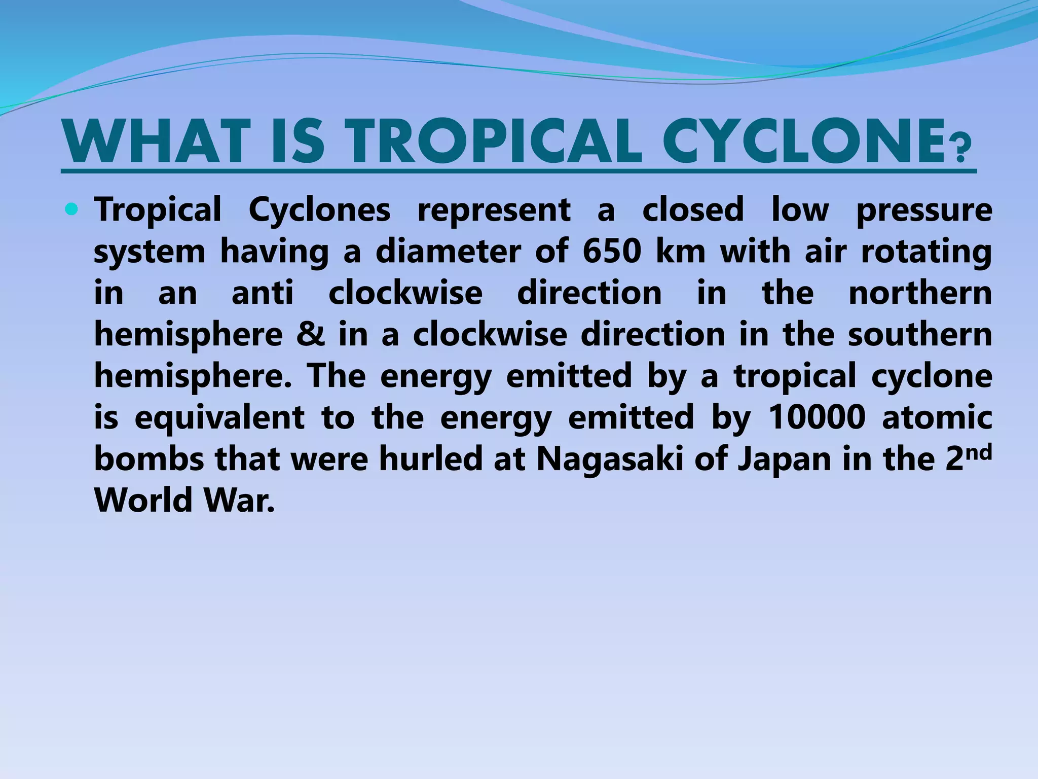 Tropical cyclone copy | PPTX | Weather | Science