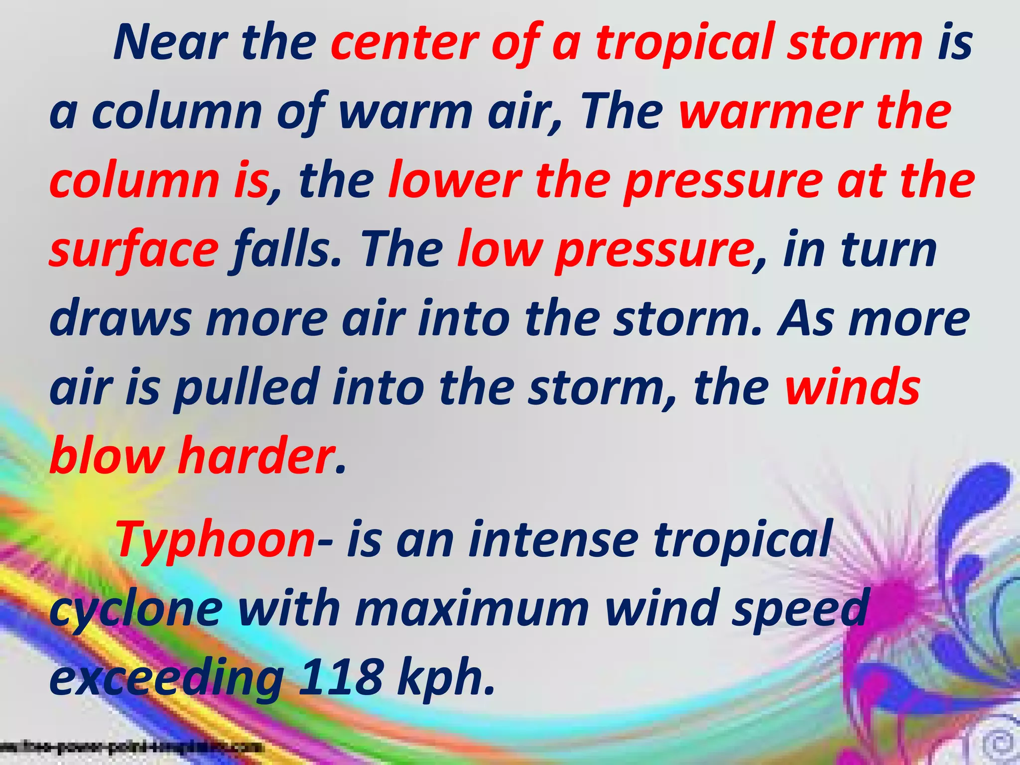 Tropical Cyclones (Science V ) | PPT
