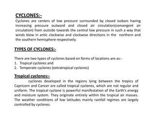 Tropical cyclones and temperate cyclones | PDF
