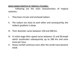 Tropical cyclones and temperate cyclones | PDF