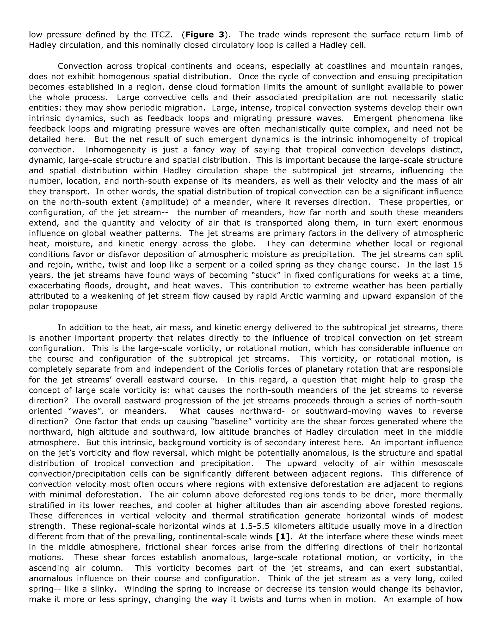 Tropical deforestation, global climate change, ENSO and possible ...