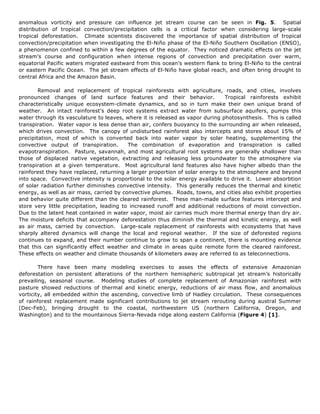 Tropical deforestation, global climate change, ENSO and possible ...