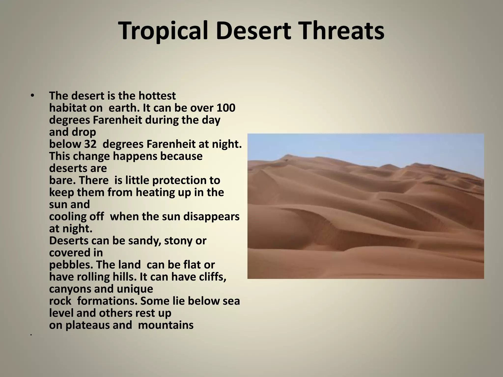Tropical desert | PPTX
