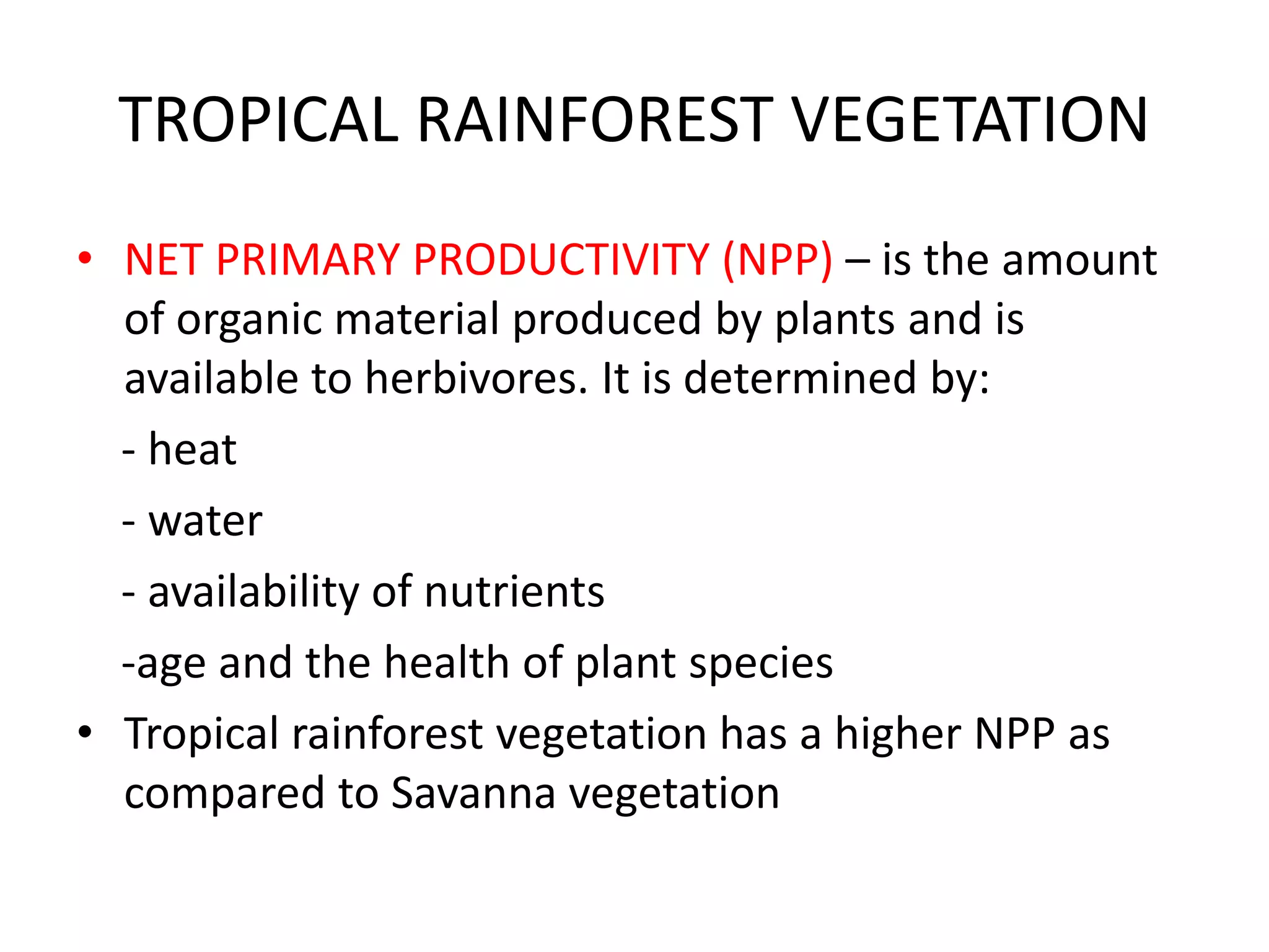 Tropical environments | PPTX