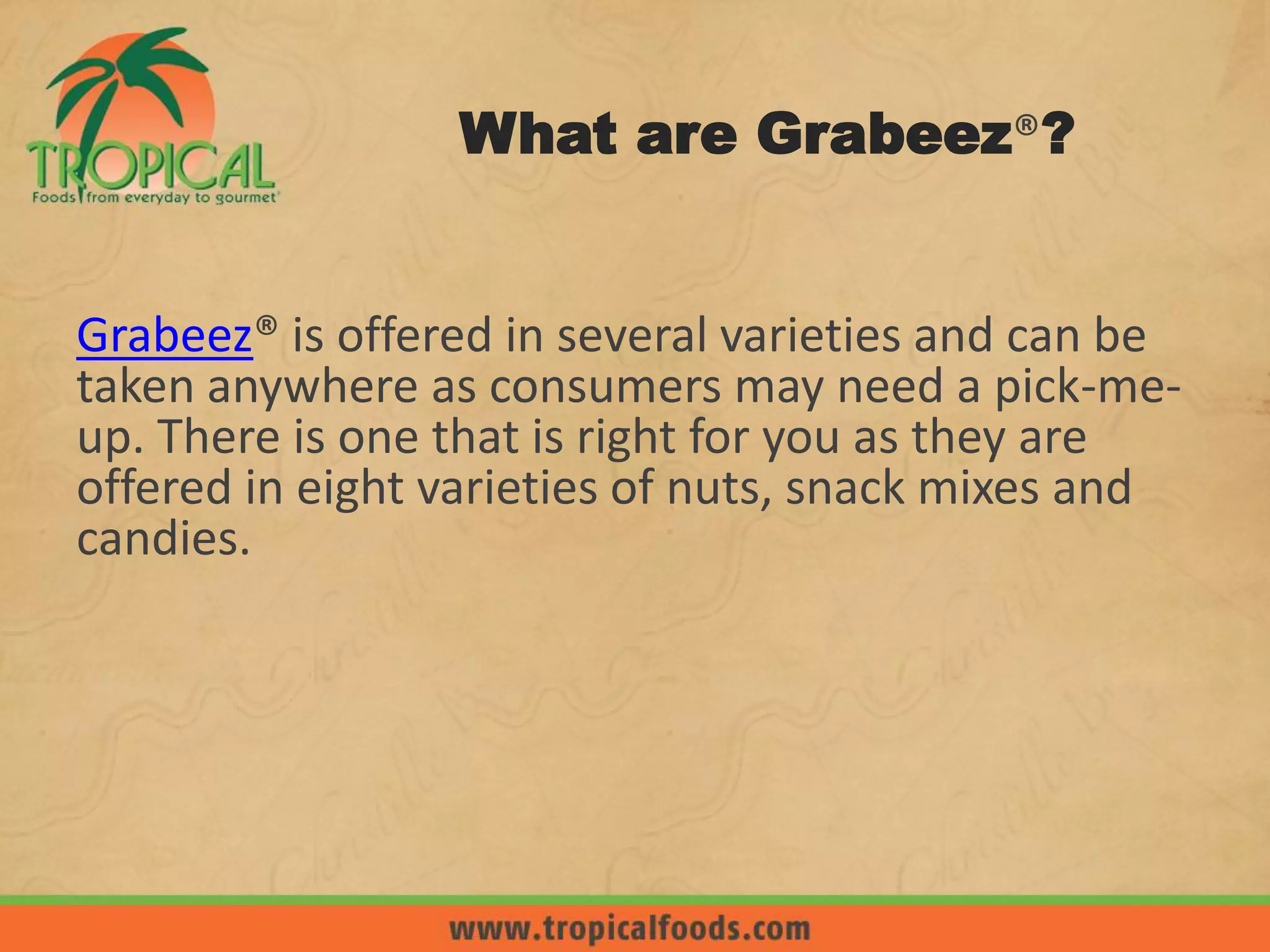 Tropical Foods Grabeez | PDF
