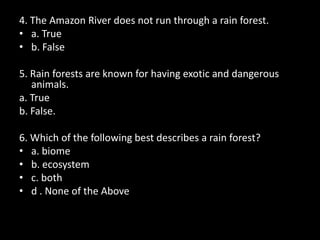 Tropical forest | PPTX