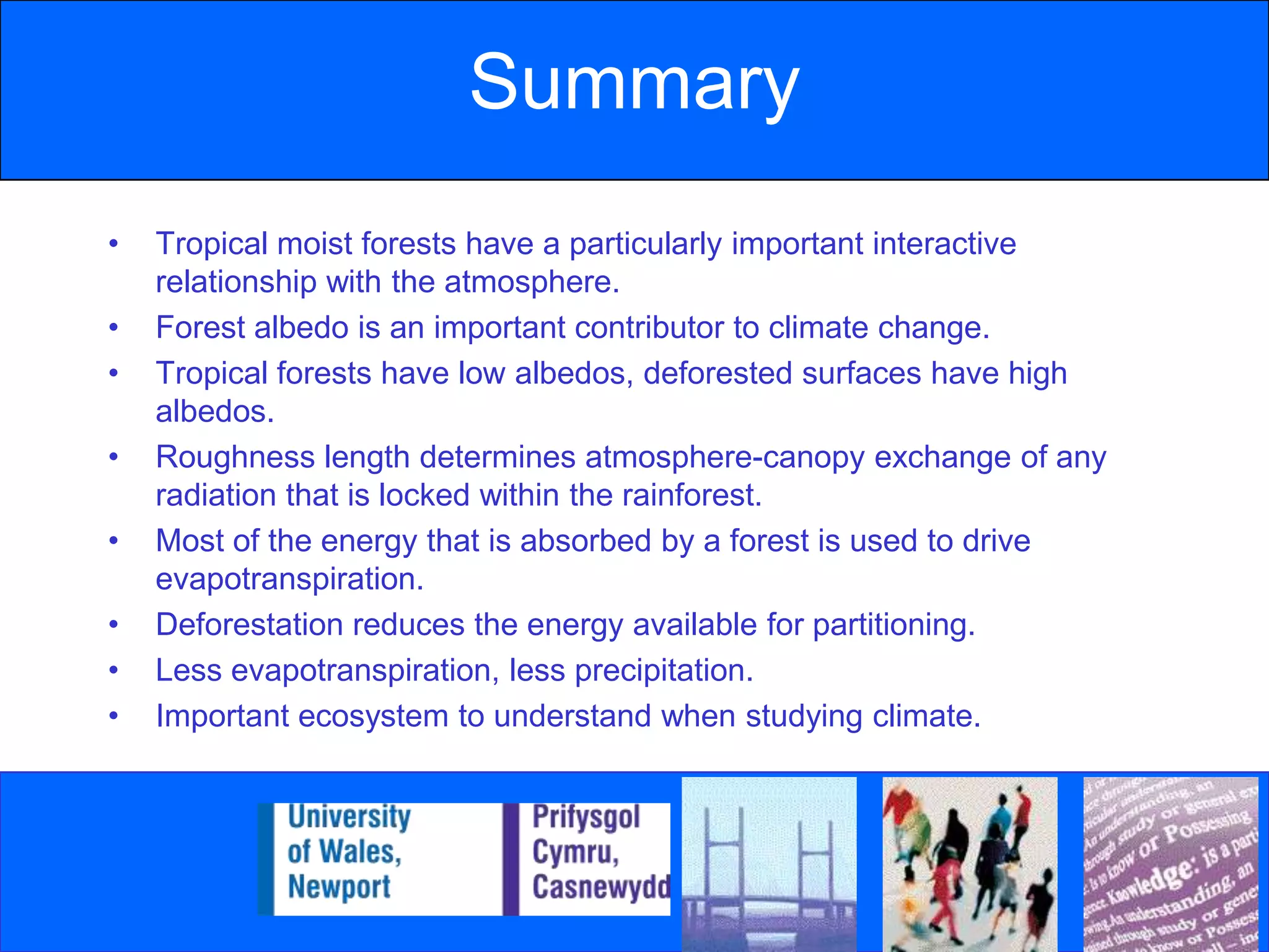Tropical forests and climate | PPTX