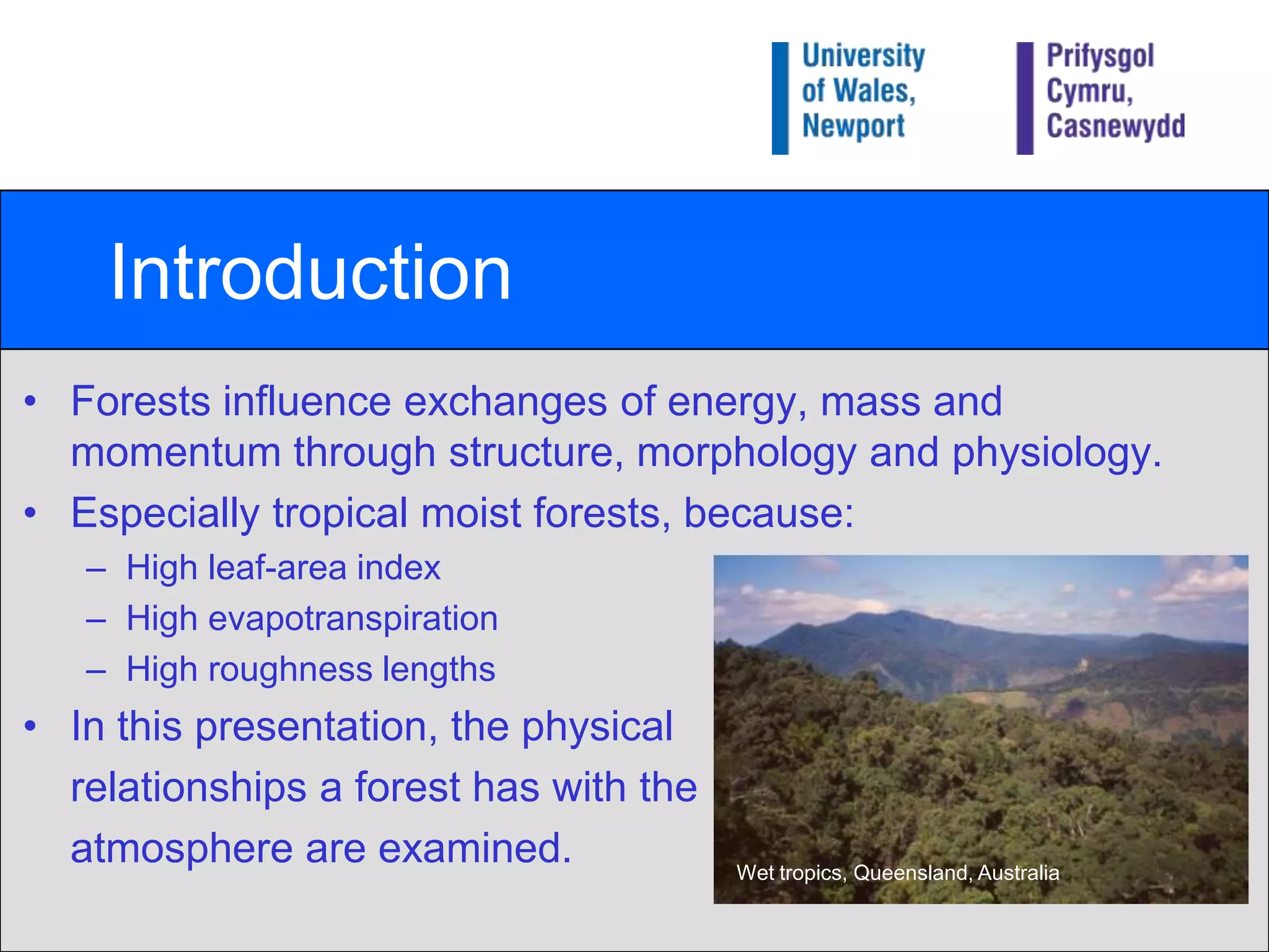 Tropical forests and climate | PPTX